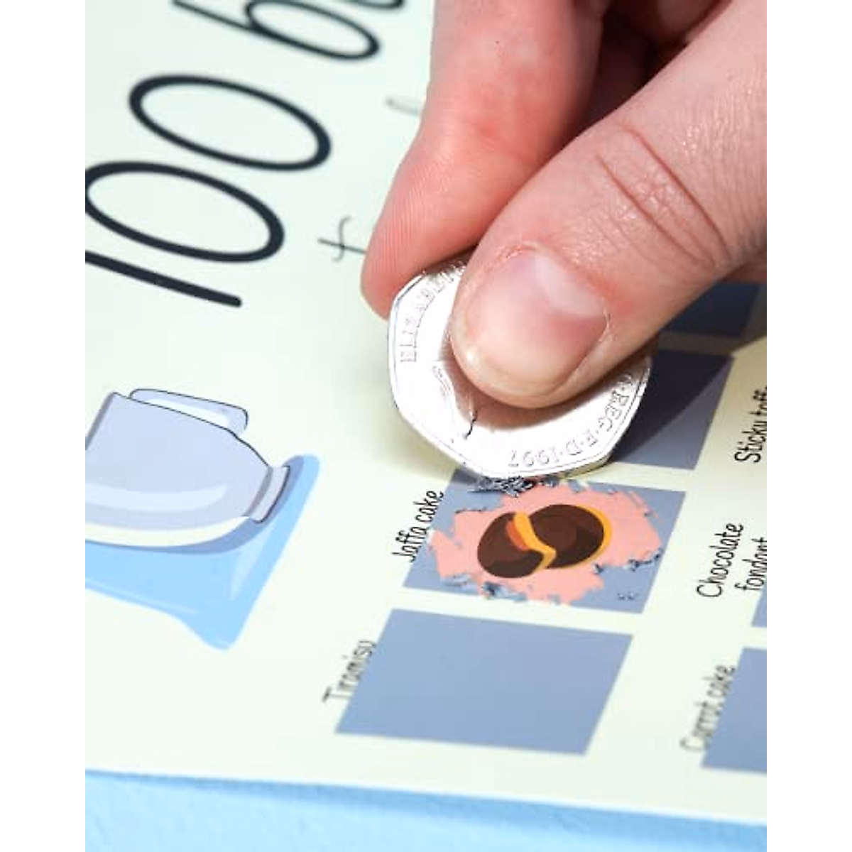 100 Bakes Scratch Off Poster | Baking Bucket List | Recipe Links Included | A3