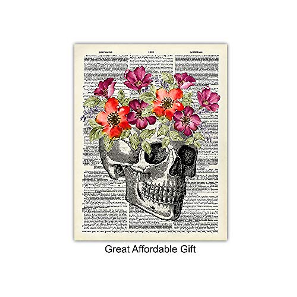 Heart, Skull, Brain, Lungs, Kidney, Liver Wall Art Decor - Human Anatomy Room Decorations - Medical Office Decor - Shabby Chic Gift for for Doctor, Nurse, Women, RN - Poster Picture Prints Set