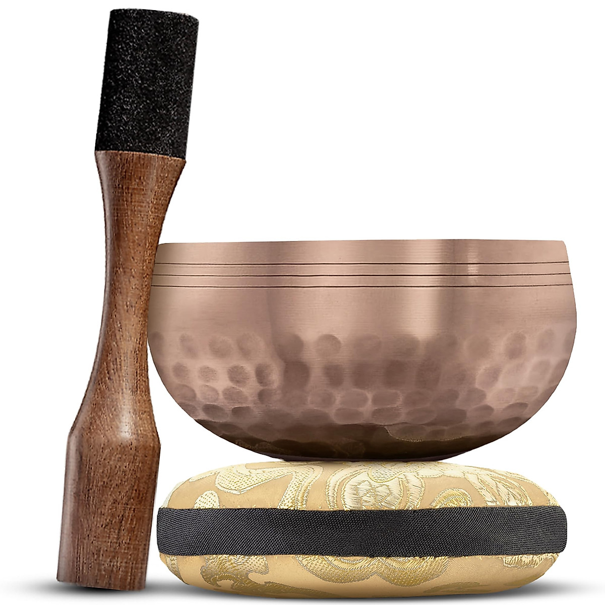 Tibetan Singing Bowl Set – Authentic Hand-Tuned Sound Bowl for Meditation – Complete Meditation Bowl Kit with Cushion, Mallet & Guide – Perfect Tibetan Bell for Yoga, Relaxation, & Sound Healing