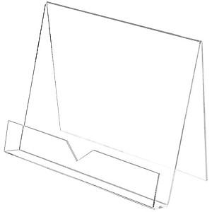 MyGift Premium Clear Acrylic Cookbook Holder Stand, Recipe Book Display Rack