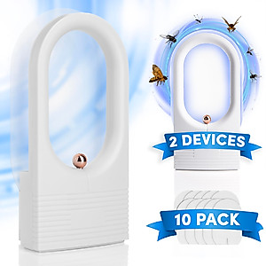 Plug in Fly Trap Indoor 2-Pack - Effective Indoor Flying Insect Trap |UV Bug Light Indoor Plug in | Non-Toxic Indoor Fly Trap for Home for Fruit Fly, Wasp, House Fly, Bug, Mosquito