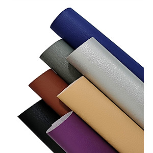 OZXCHIXU 14 Pieces Faux Leather Sheets,8" x 12" A4 Solid Colors Soft PU Faux Leather Fabric Sheets for Bows,Leather Earrings Making DIY Craft,Keychains,Hair Accessories DIY Projects(14 Colors)