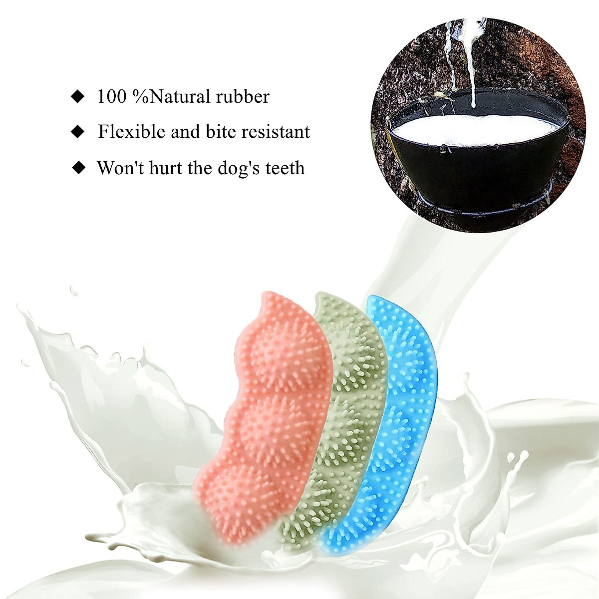 TAOLIN QING 3-Pack Puppy Chew Toy, Suitable for Dogs Born 2-8 Months Old, Relieve Pain During Tooth Replacement, Clean Teeth, Natural Rubber Products, Safe, Healthy, Durable, Easy to Clean