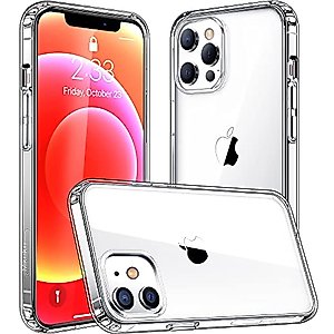 Mkeke Compatible with iPhone 12 Case/Compatible with iPhone 12 Pro Case, Clear Shockproof Protective Phone Cases Slim Thin Cover for iPhone 12/12 Pro 6.1 inch Released in 2020