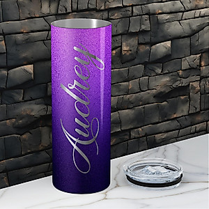 Personalized Skinny 20 oz with Lid Galaxy Customized Laser Engraved Cup Gift Stainless Steel Vacuum Insulated Mug