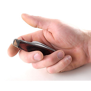 Bear & Son 247R Rosewood Three-Blade Large Stockman Slip Joint Knife, 3 7/8-Inch