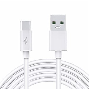 CJP-Geek 3.3ft White 5A Fast USB-C Type-C Charger Charging Cable Cord Replacement for Oppo A11 K5 K3 A5 Reno2 Reno Z/Reno Ace Power Data Sync Cable Lead