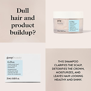 goop Beauty Scalp Scrub Shampoo | Scalp Exfoliator to Detoxify & Purify | Himalayan Salt Scrub, Moringa Oil & Rosehip Oil | Cleanses Hair of Product Buildup, Dirt & Scalp Oil | Silicone & Paraben Free