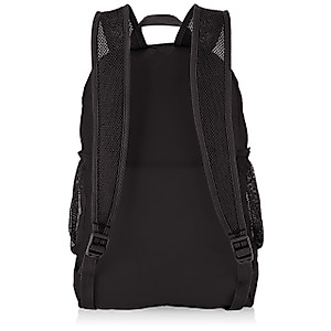 Amazon Basics Lightweight Packable Hiking Travel Day Pack Backpack - 17.5 x 17.5 x 11.5 Inches, 25 Liter, Black