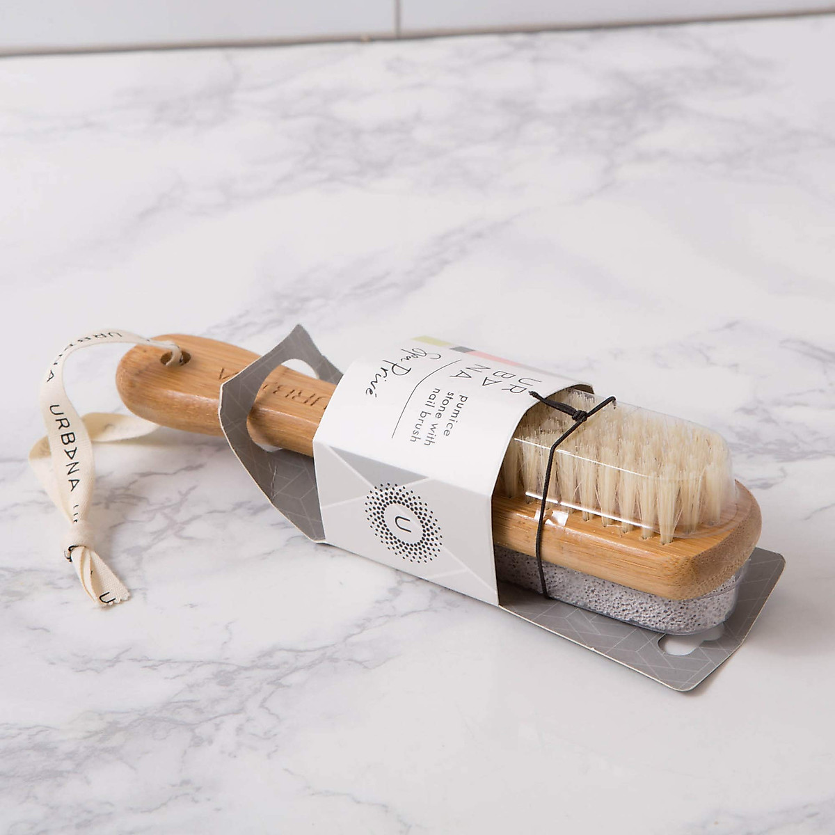 Urbana Spa Prive Home Spa Collection, Pumice Stone with Nail Brush