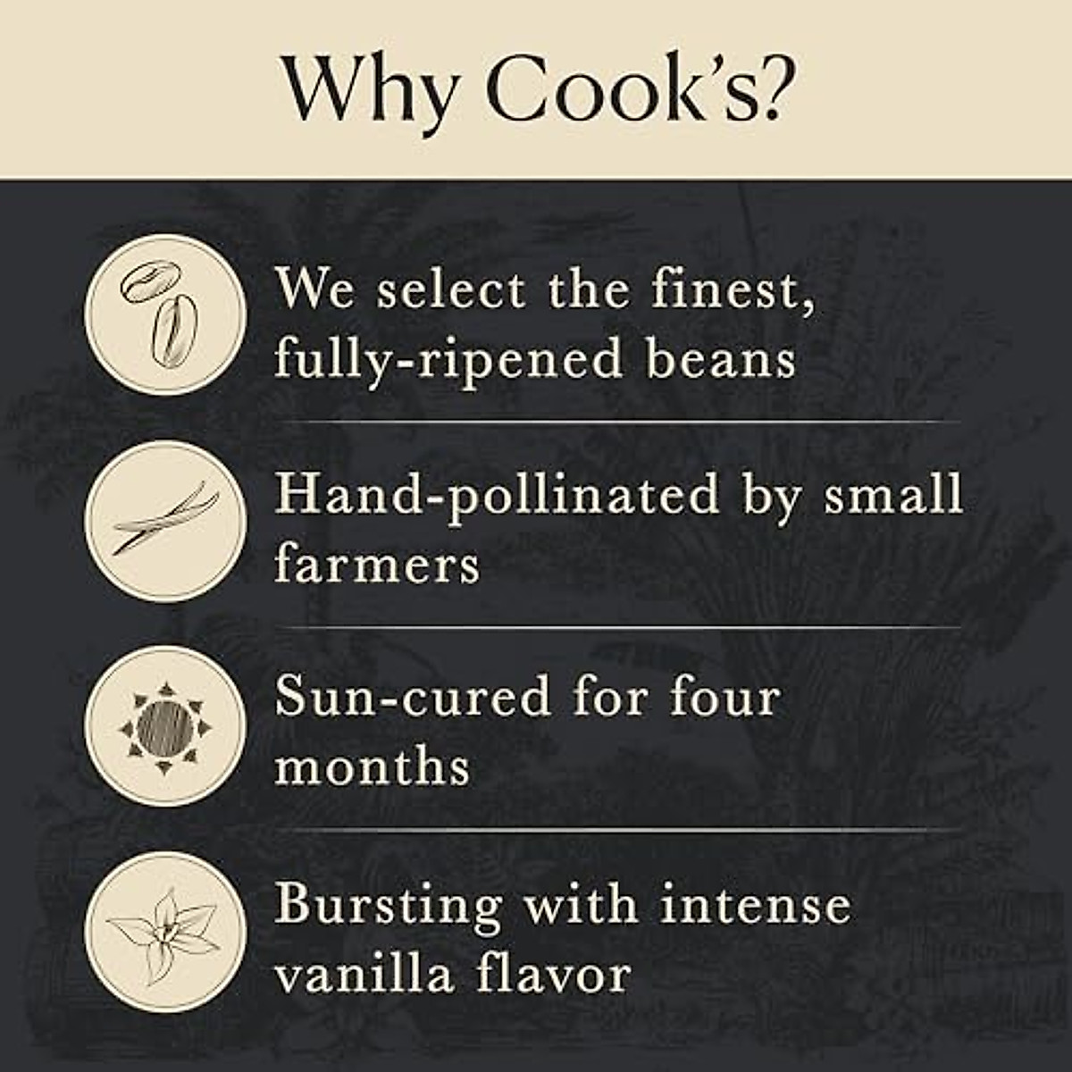 Cook’s, Pure Vanilla Powder, World’s Finest Gourmet Fresh Premium Vanilla, 4.5 oz