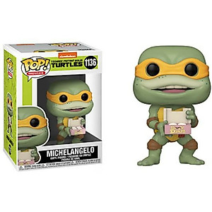 POP Teenage Mutant Ninja Turtles II: Secret of The Ooze - Michaelangelo Funko Pop! Vinyl Figure (Bundled with Compatible Pop Box Protector Case), Multicolored, 3.75 inches