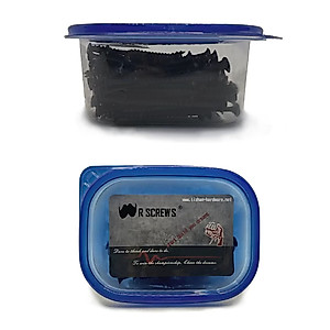 MR SCREWS #6 x 1 Drywall Screws 300PCS Fine Thread Wood Screws 1 LBS Flat Truss Head Self Tapping Screws Black Phosphate Coated Stainless Fast Self Tapping LZDRY-020