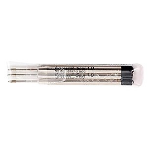 Kaweco G2 Ballpoint Pen Refills 1.0 Black Pack of 3 I 3 Pieces 1.0 Refill Black for Kaweco Ball Pen I Pen Refill I Refill for Multicoloured Pen I Various Line Widths and Colours