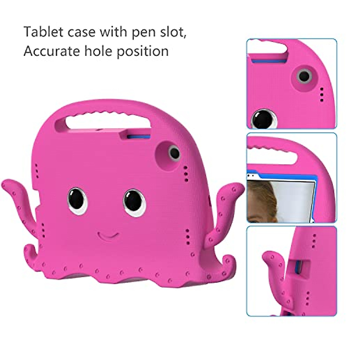 Case Cover Kids Case Compatible with Samsung Galaxy TAB A8 10.5" X200 / X205(2021) with Handle Bumper |Protective Kid-Proof Stand Tablet Cover Eva Shockproof Lightweight Dropproof Tablet Cover (Color