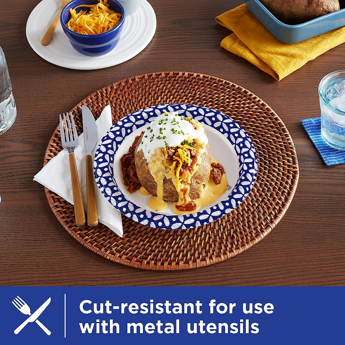 Dixie Ultra Disposable Paper Plates, 8 ½ inch, Lunch or Light Dinner Size Printed Disposable Plates, 300 count (10 Packs of 30 Plates), Packaging and Design May Vary