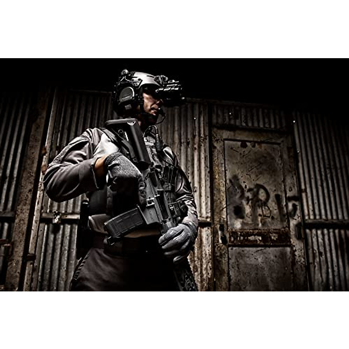 Mechanix Wear: The Original Tactical Work Gloves with Secure Fit, Flexible Grip for Multi-Purpose Use, Durable Touchscreen Safety Gloves for Men (Grey, Medium)