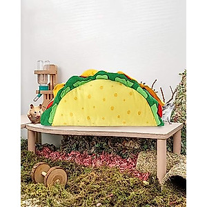 Percozzi Taco Hamster Hammock Hideout Tunnel House Rat Toys Cage Accessories Bed Ferrets Guinea Pigs Hedgehogs Chinchill Sugar Glider Small Animal Habitat