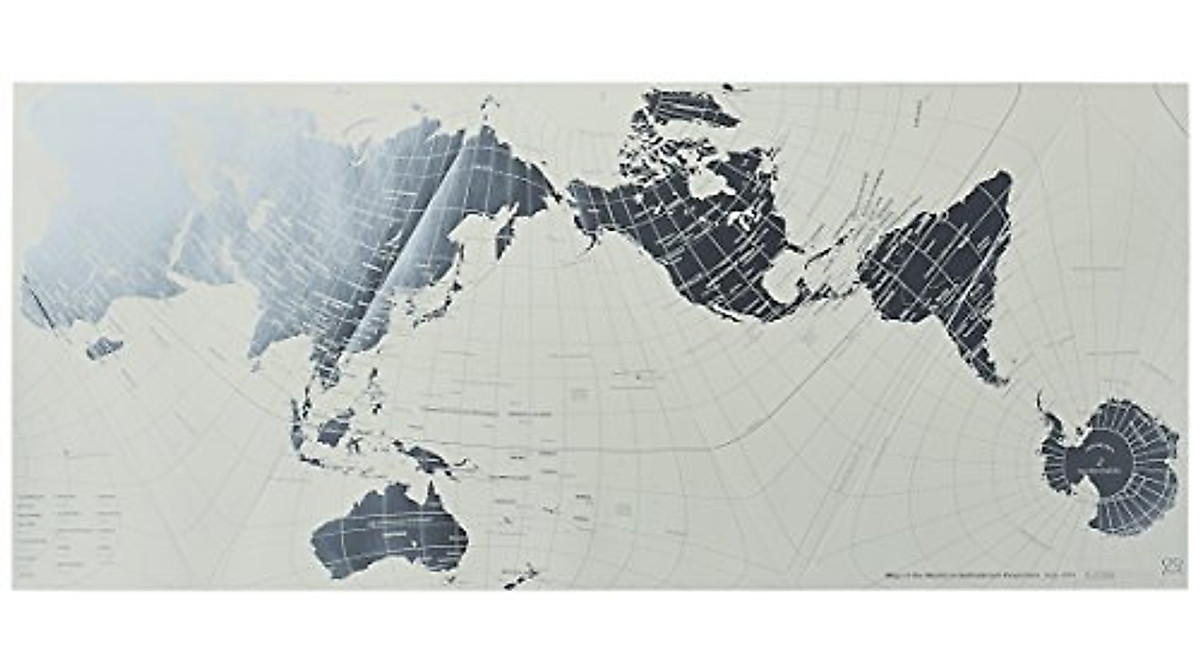 Authagraph World Map - Unique Tetrahedron Design