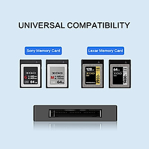 SmartQ C501A XQD Card Reader, Sony XQD Reader Compatible with Sony G/M Series USB Mark XQD Card, Lexar 2933x/1400x USB Mark XQD Card for Windows/Mac OS. USB 3.0 XQD Memory Card Reader (Type A)