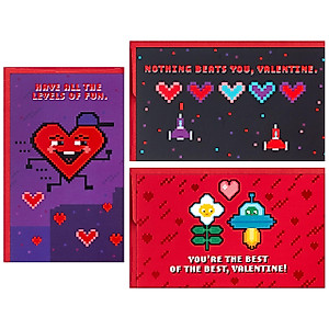 Hallmark Kids Mini Valentines Day Cards Assortment, 18 Classroom Cards with Envelopes (Tacos, Pizza, Doughnuts)