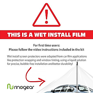 RinoGear (8-Pack) Screen Protector for Fitbit Charge 6 / Charge 5 Screen Protector [Flexible Clear Film] Case Friendly Accessories