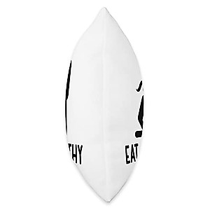 Eat Health Adult Joke Funny Sexy Saying Valentine Pun Humor Throw Pillow