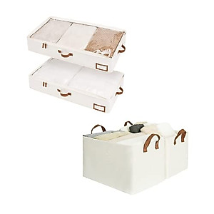 StorageWorks Underbed Storage Box and Storage Bins for Shelves With Metal Frame