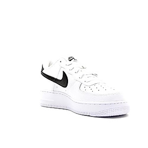 Nike Boy's Air Force 1 (Big Kid) White/Black 5.5 Big Kid M