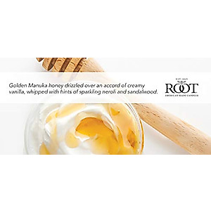 Root Candles Honeycomb Veriglass Beeswax Blend Scented Candle, Large, Creamed Honey