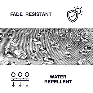 Glogex Outdoor Cushion Covers for Patio Furniture - Gray 24x24x4, Set of 4 Waterproof Patio Cushion Slipcovers Replacement, Outdoor Furniture, Chair, Sofa, Couch