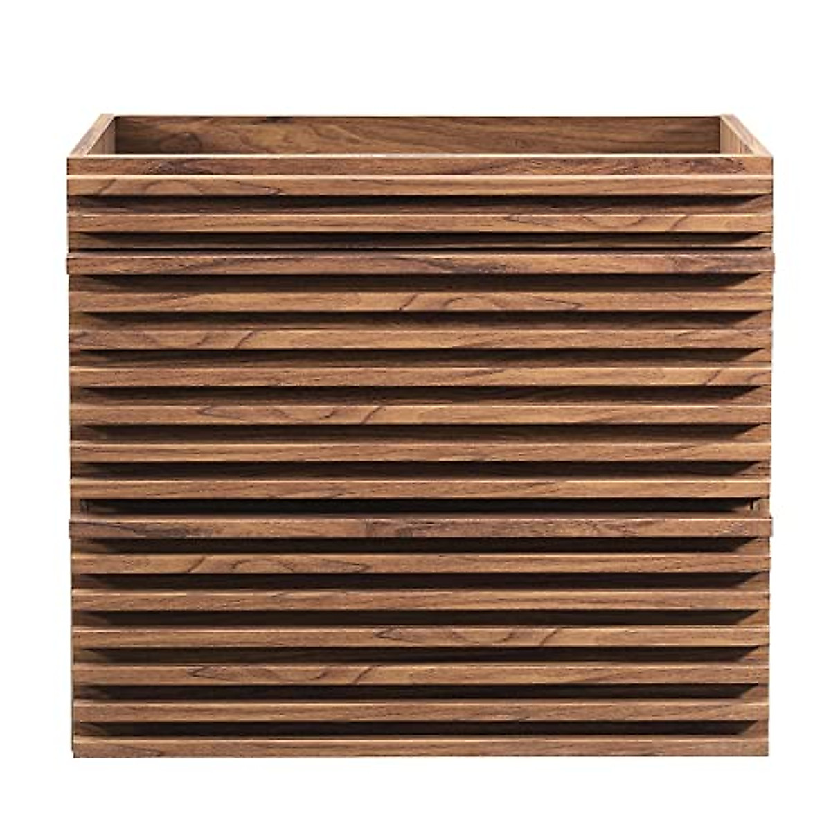 Modway Render 24" Wall-Mount Bathroom Vanity Cabinet in Walnut - Sink Basin Not Included