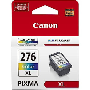 Canon PG-275 XL Black (4981C001) and CL-276 XL Color High Capacity Ink Cartridges (4987C001) - Retail Packaging