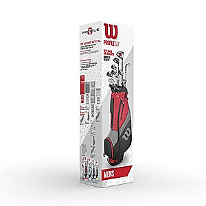 WILSON Golf Profile SGI Men's Complete Golf Set — Regular, Right Hand,Red (Regular)
