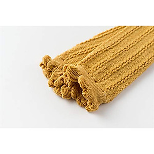 Jastore 5 Pairs Unisex Baby Girl Boy Lace Stocking Toddler Knit Knee High Cotton Socks (3-5T, A-Mixed Color-5 Pairs)