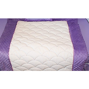 BabyFad Minky Purple 9 Piece Baby Crib Bedding Set