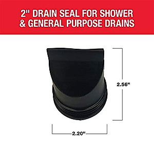 Oatey 43745 Seal for 2 Inch Shower and Floor Drain, No Size, Black
