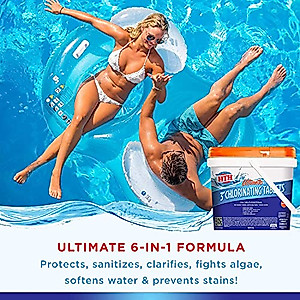 HTH 42044 Ultimate 3-inch Chlorinating Tablets Swimming Pool Chlorine, 8 lbs