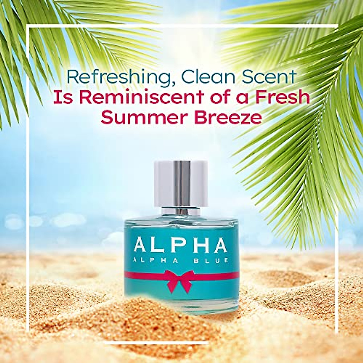 NovoGlow Alpha Blue for Women - 3.4 Fl Oz Oz Eau De Parfum Spray - Long Lasting Fruity & Floral Fragrance Smell Fresh & Feminine All Day Includes Carrying Pouch Gift for Women for All Occasions