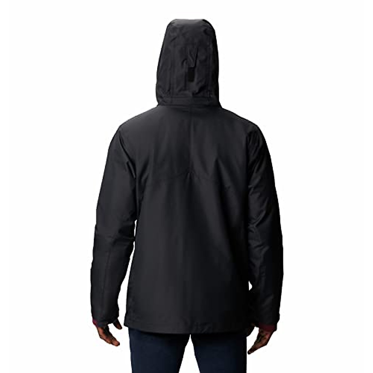 Columbia Men's Bugaboo II Fleece Interchange Jacket, Black/Red, X-Large