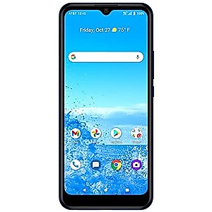 AT&T Motivate 2 I 32GB, Maritime Blue I 4G LTE Prepaid Smartphone I Carrier Locked to AT&T (Renewed)