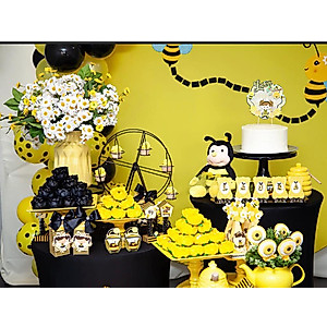 Garden Buzz Cuties Nana The Bee with Smile Face and Yellow Wings Plush Bumblebee Stuffed Animal Shaped Soft Bug Insect Toy Plushie Present