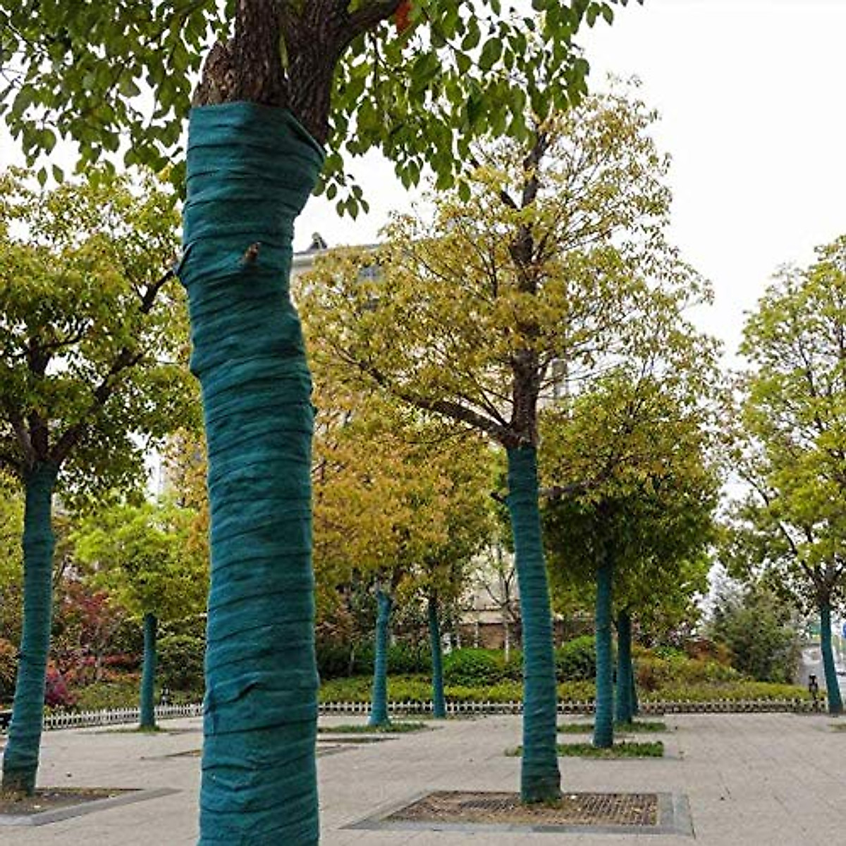 Feitore 2 Pack Tree Wrap, Breathable Fabric Tree Protector Wrap Thick Winter-Proof Tree Guards for Warm Keeping and Moisturizing