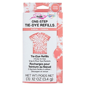 Tulip One-Step Tie-Dye Kit Dye Refill Packs, Coral
