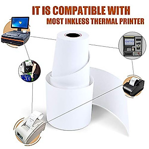 TK Thermal King, 2 1/4" x 50' Thermal Paper Compatable with Ingenico Iwl255 Flex, 100 Rolls (50 rolls/Case x 2)