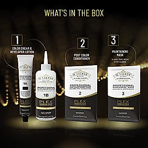 Il Salone Milano Plex Rebuilder Permanent Hair Color Cream - 12.11 Silver Platinum Hair Dye - Professional Salon - Premium Quality - Protects and Restructures - Paraffin, Paraben, Ethyl Alcohol Free