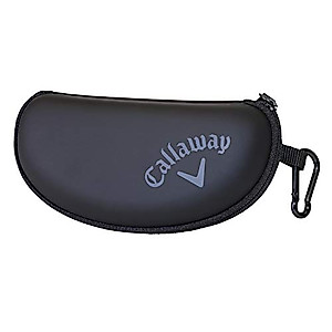 Callaway Men's Atlas Golf Sunglasses, Black with Blue Lens
