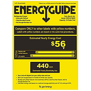 FFRF3075WSS 30" Side-by-Side Compact Refrigerator and Freezer with 5.4 cu. ft. Capacity LED Lighting Frost Free Operation High Temperature and Open Door Alarm in Stainless Steel and White Cabinet