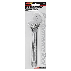 Performance Tool W8C Adjustable Wrench, 8
