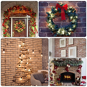 KOLAKO Brick Clips, 6 Pack Brick Hangers No Drill Outdoor Brick Wall Hooks Stainless Steel Heavy Duty Brick Clamp for Hanging 1-3/4'' to 2-3/4'' Brick, Mount on Brick Without Drilling (Black)